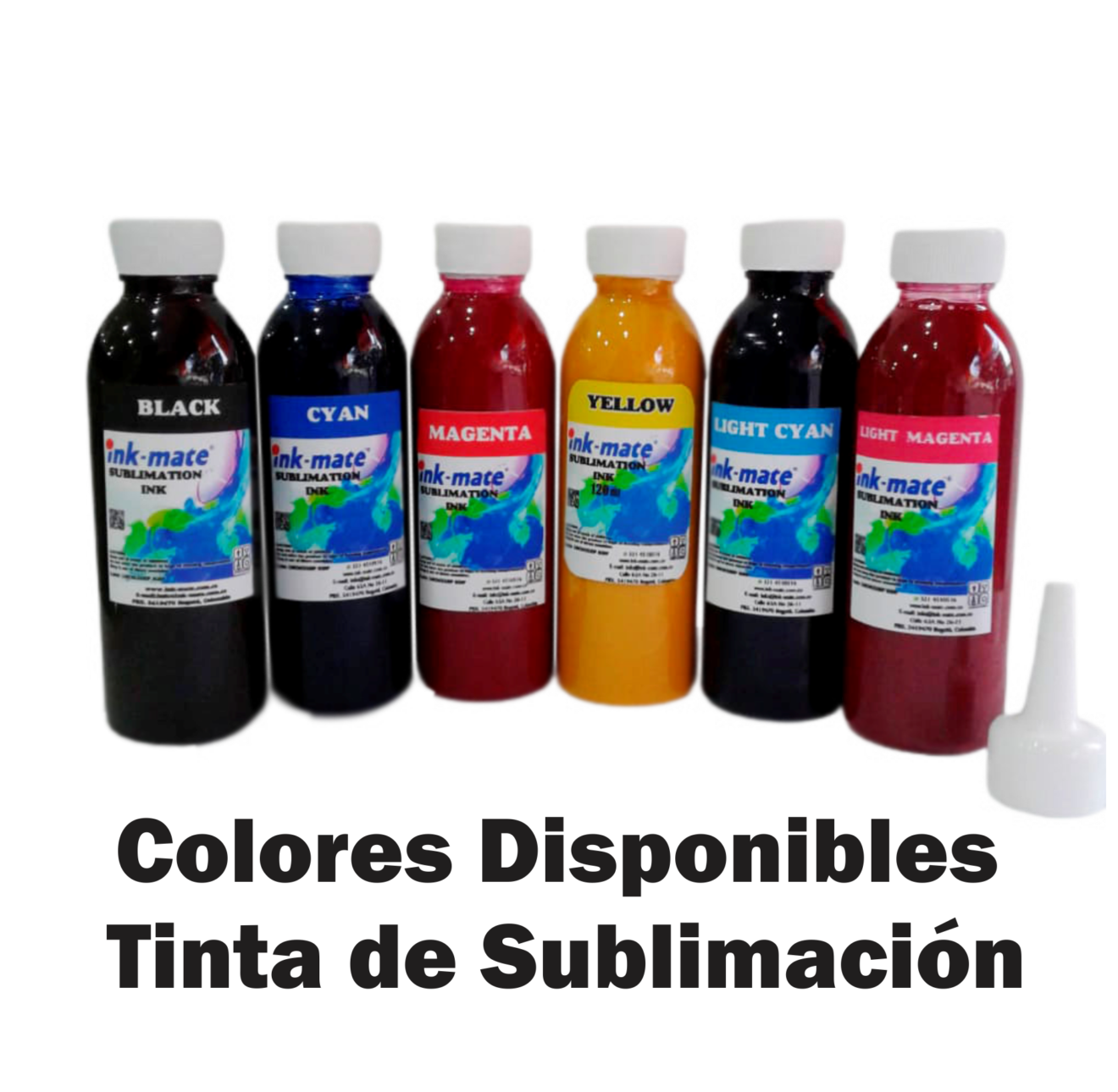 Kit de Tinta para Sublimación x 4 colores de 120 ml cada uno - Ink Mate ...